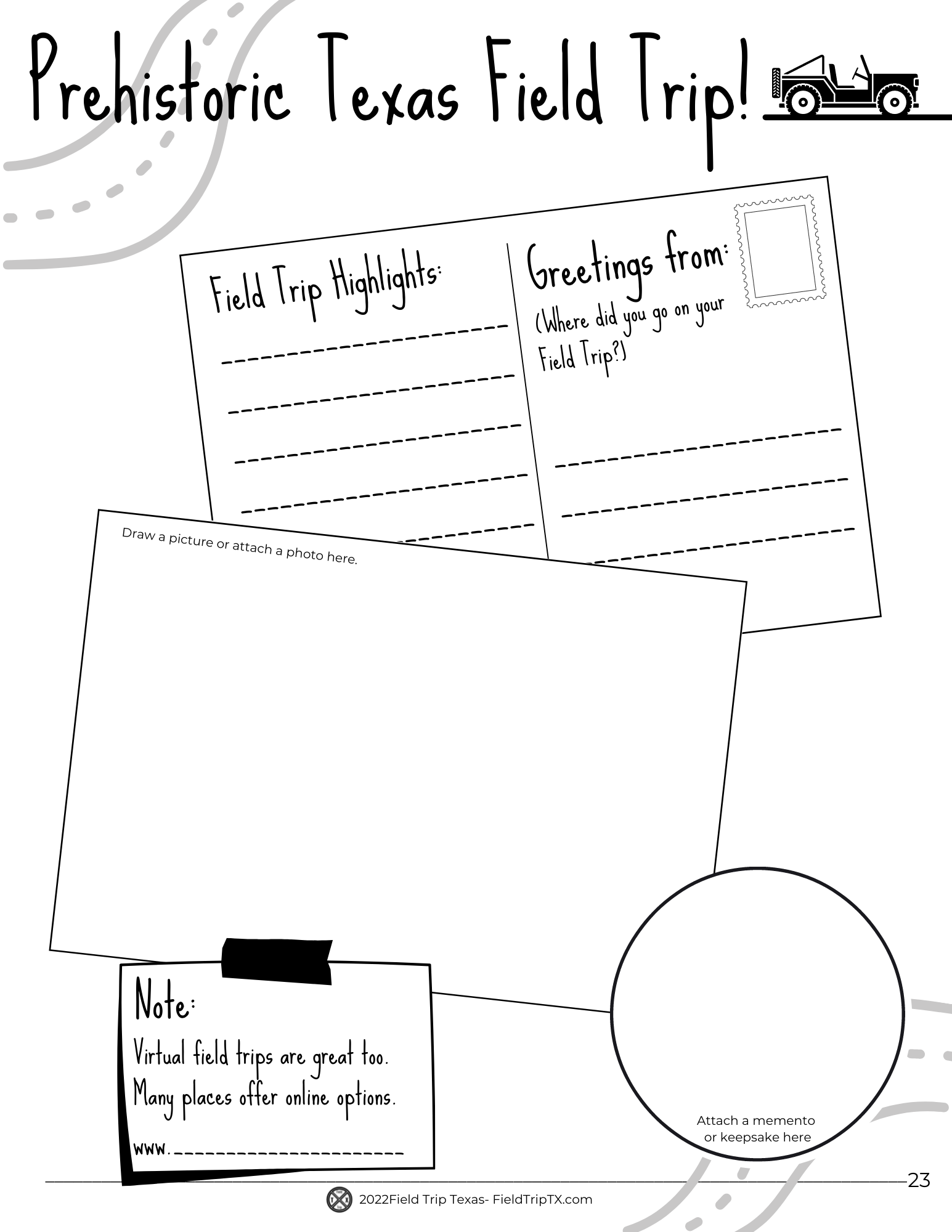 Prehistoric Texans: Fun Resources & DIY Journal - Field Trip Texas