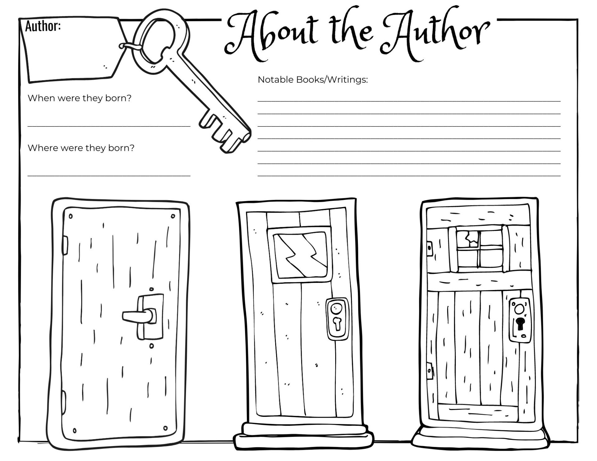 About The Author Fun Facts Printable Field Trip Texas about-the-author-fun-facts-printable-field-trip-texas