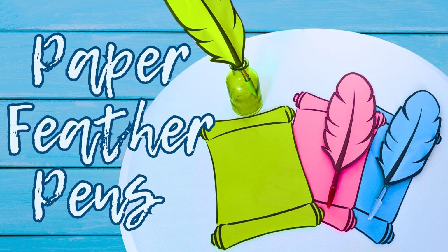 DIY Feather Quill Pen: A Fun & Easy Paper Craft Tutorial - Field Trip Texas